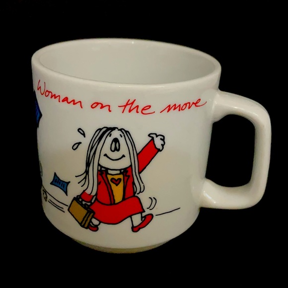 Cathy | Dining | Vintage 985 Women On The Move Cathy Comics Ceramic Mug ...